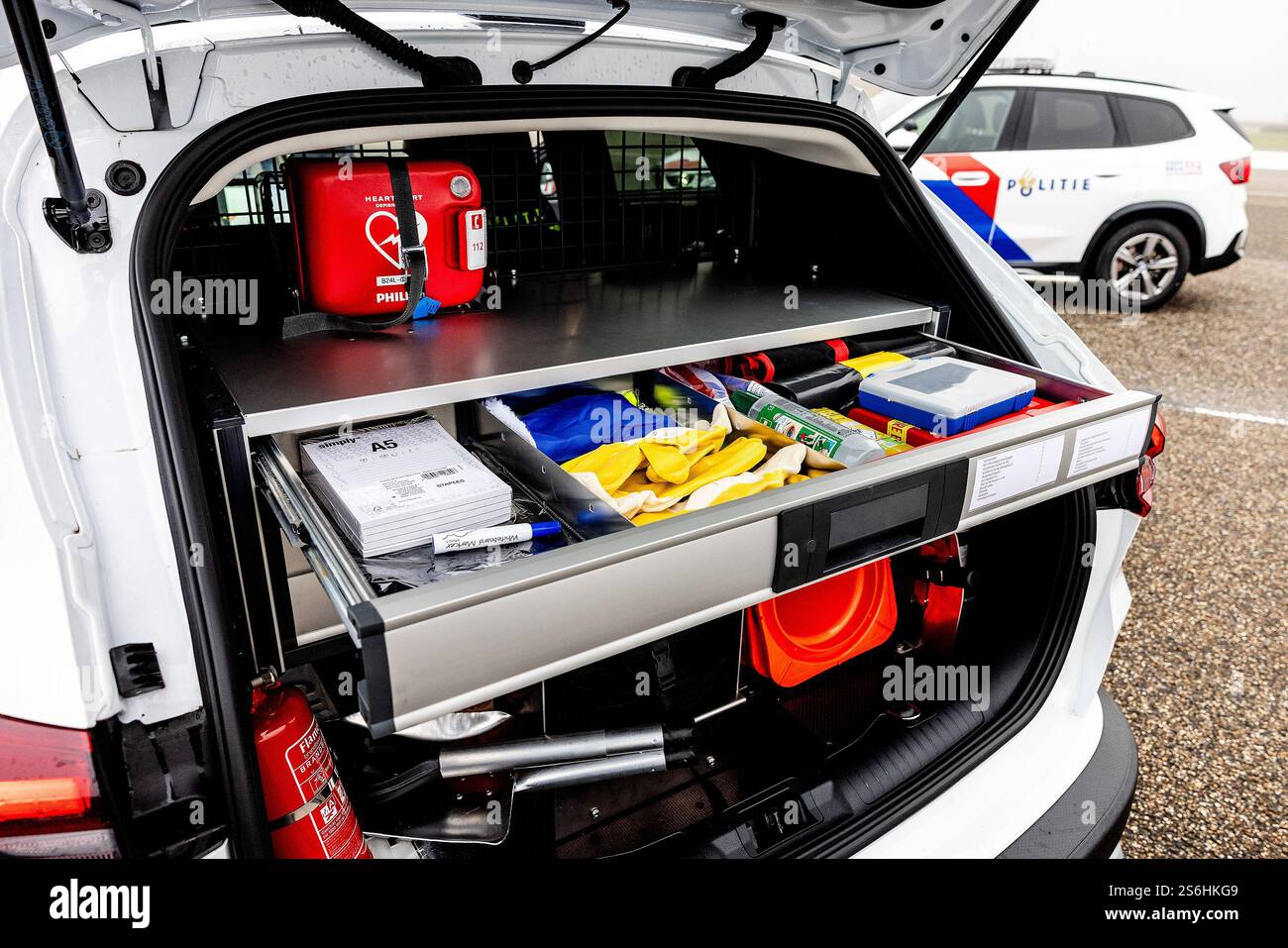 LELYSTAD - The Ford Kuga during the presentation of new police cars at ...