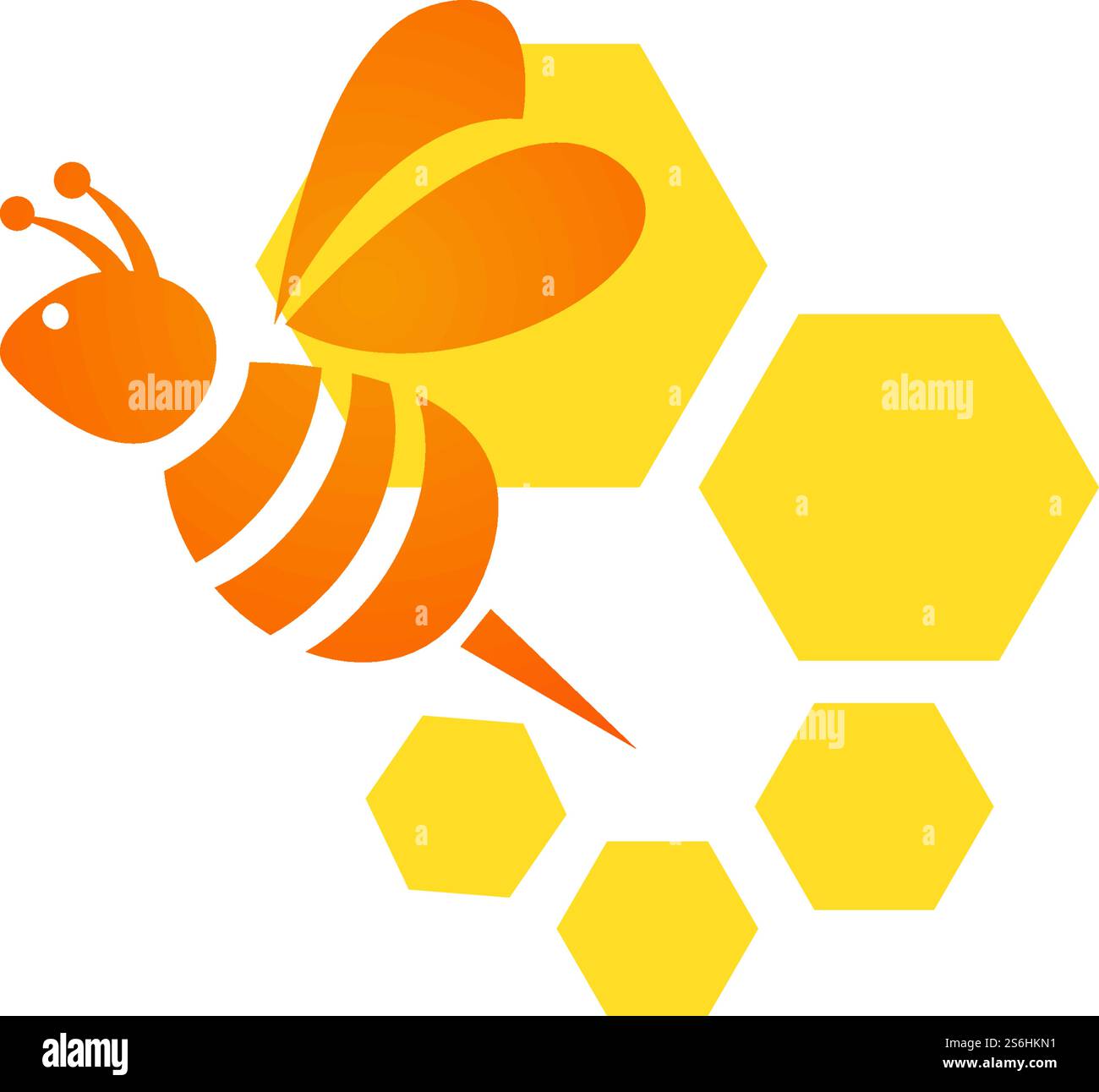bee honey logos symbols Stock Vector Image & Art - Alamy