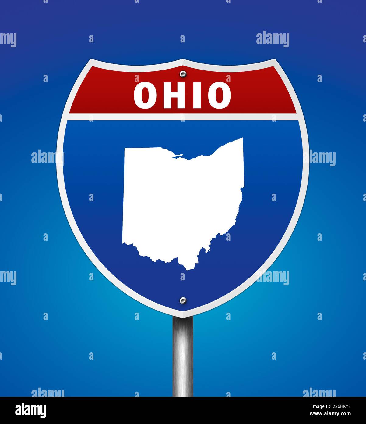 US State of Ohio - traffic sign Stock Photo - Alamy
