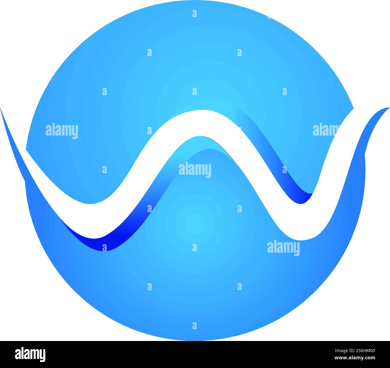 W wave Logo Symbol Stock Vector Image & Art - Alamy