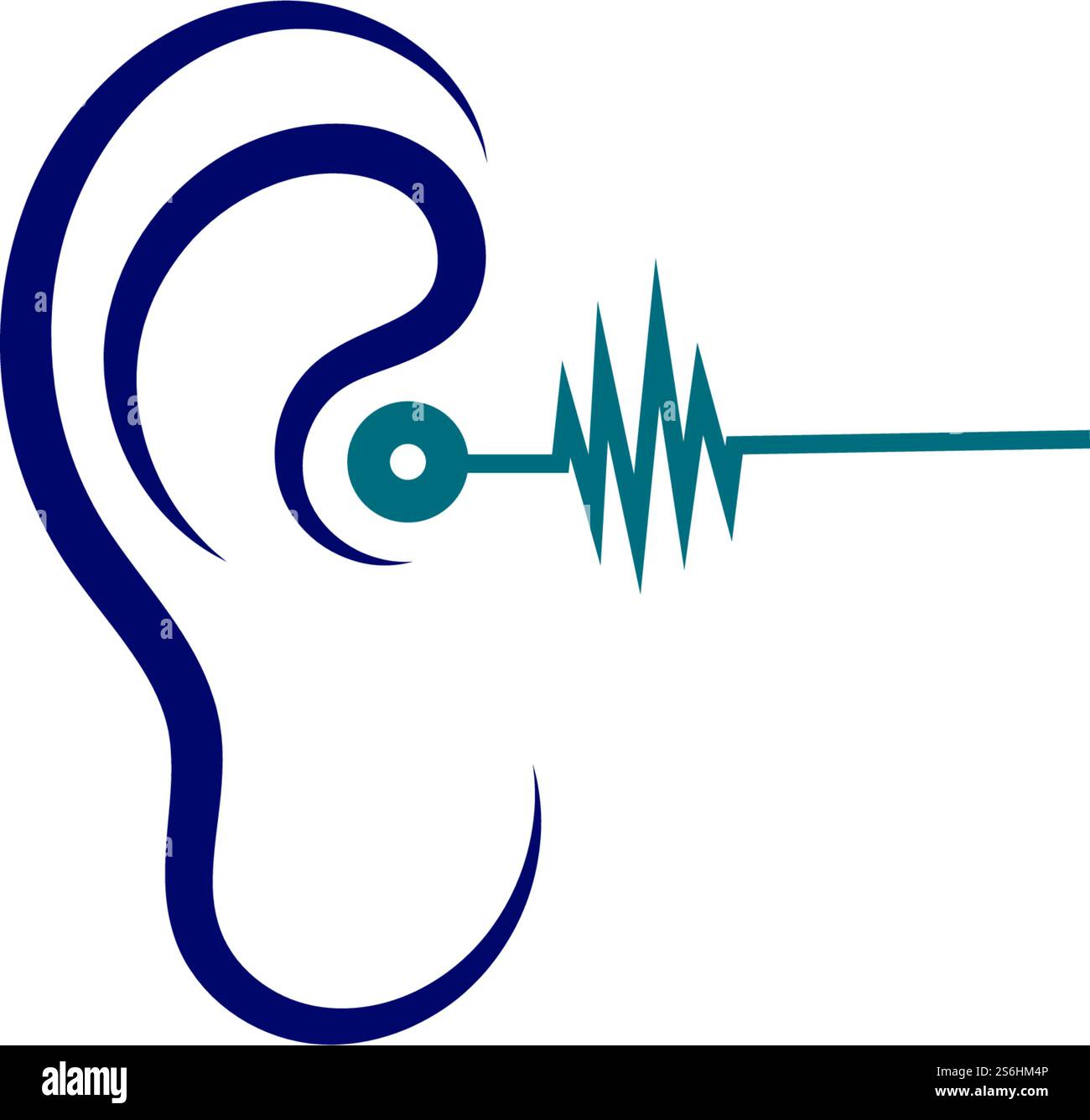 ear logo and symbols vector app icons Stock Vector Image & Art - Alamy