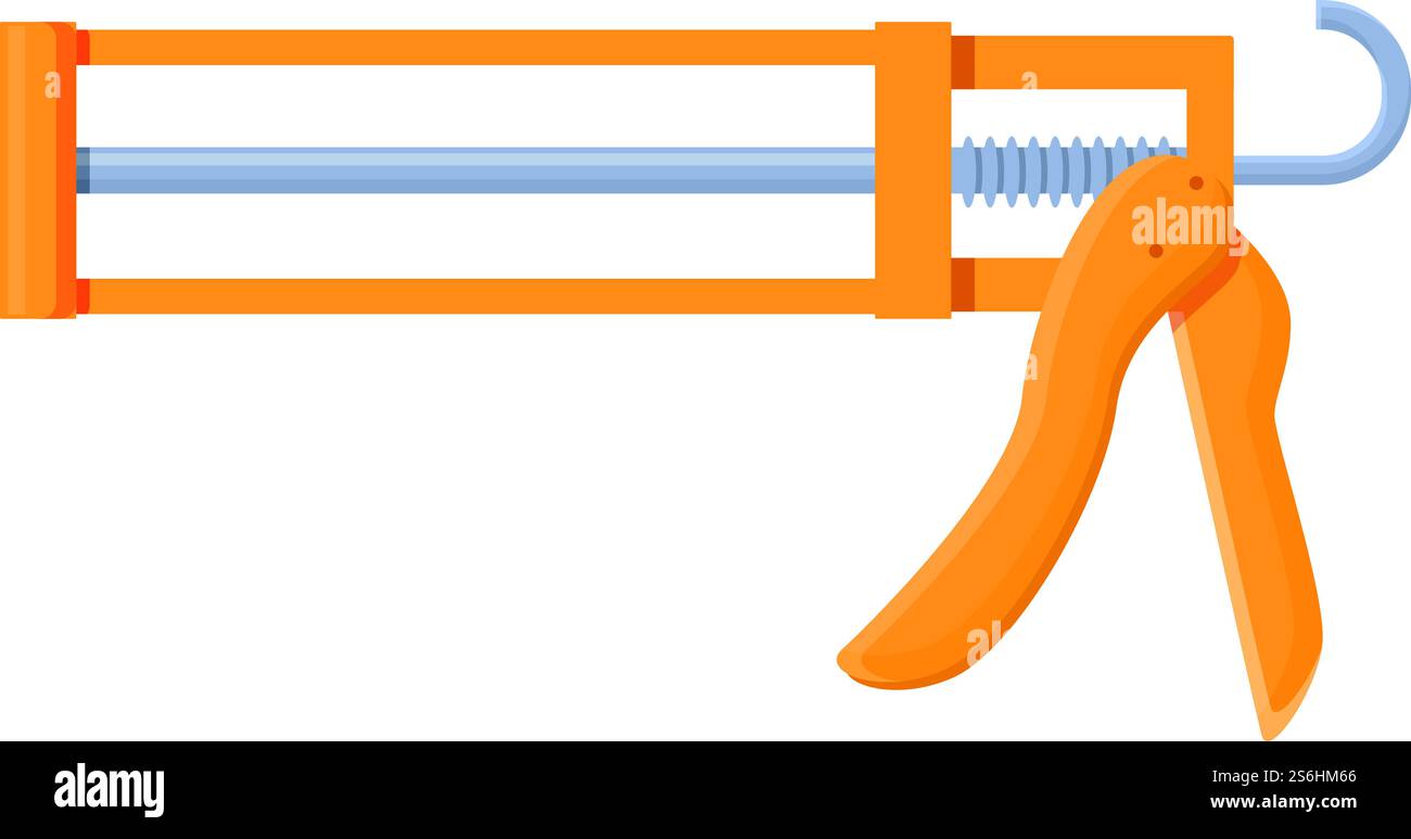 Caulk gun silhouette Stock Vector Images - Alamy