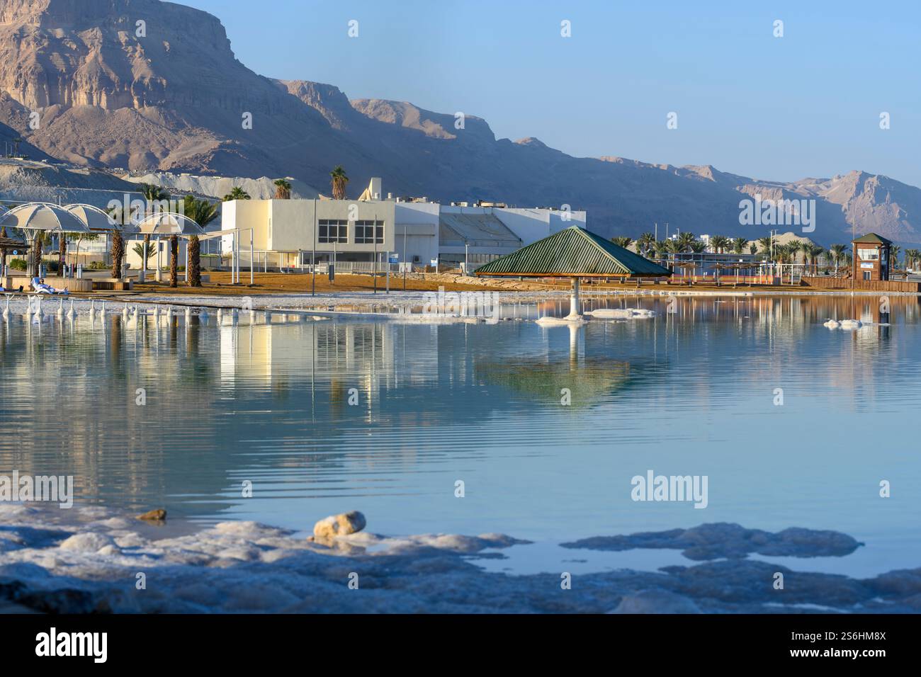 The hotels on the hotel strip at the Dead Sea Israel Photographed at ...