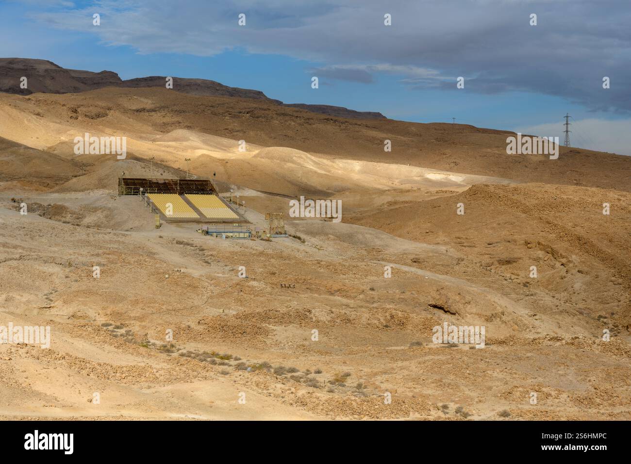 Modern amphitheatre at the base of Masada, Israel Stock Photo - Alamy