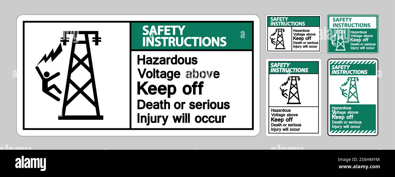 Safety Instructions Hazardous Voltage Above Keep Out Death Or Serious ...