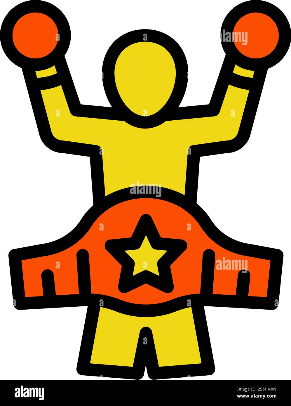 Boxing winner icon. Outline Boxing winner vector icon for web design ...