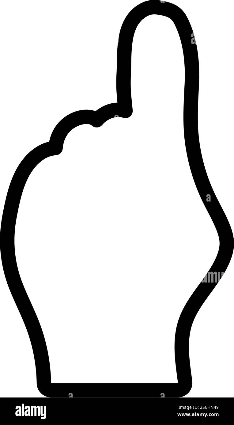 American Football Foam Finger Icon. Editable Bold Outline Design ...