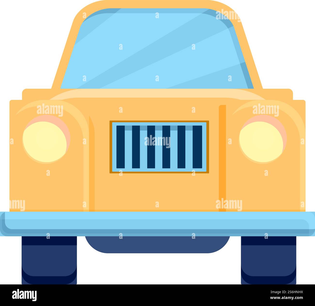 Safari jeep front icon. Cartoon of Safari jeep front vector icon for ...