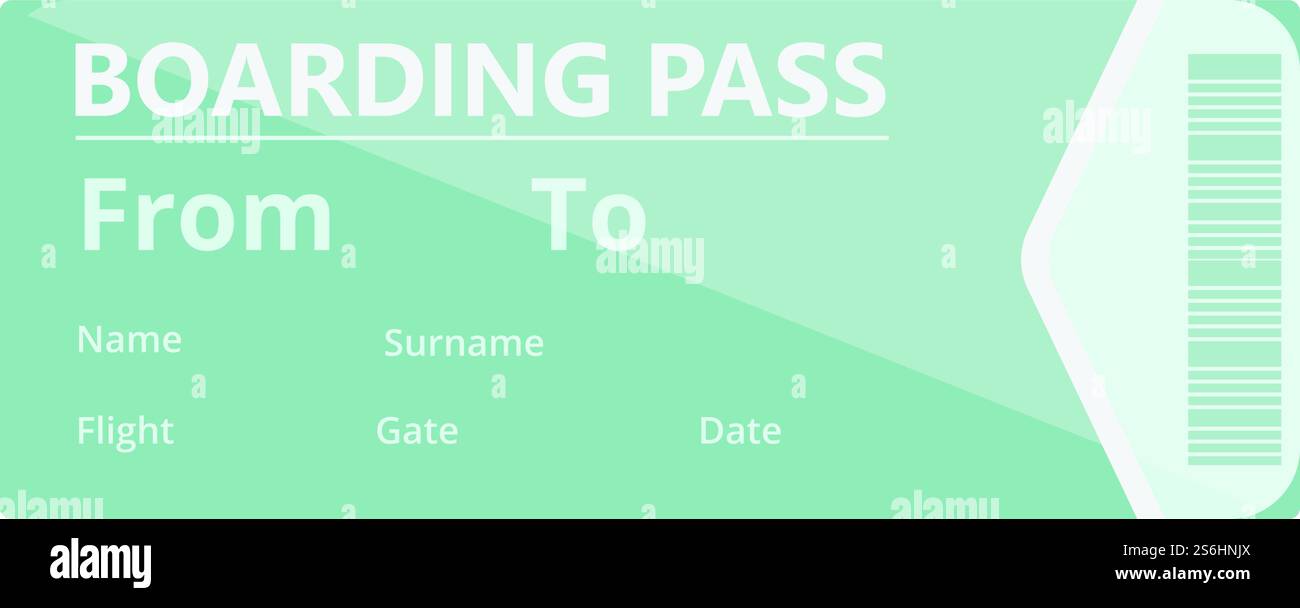 Airport boarding pass icon. Cartoon of Airport boarding pass vector ...