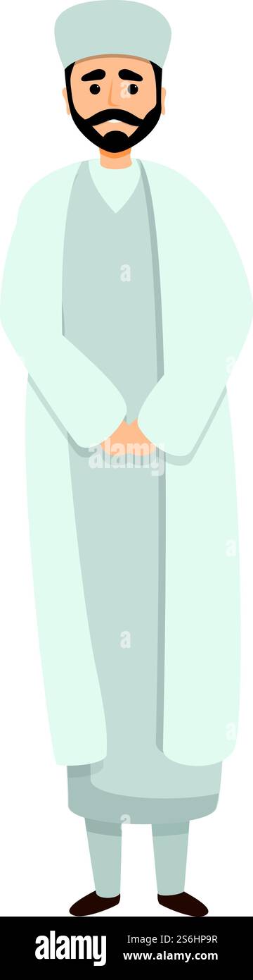 Arab priest icon. Cartoon of Arab priest vector icon for web design ...