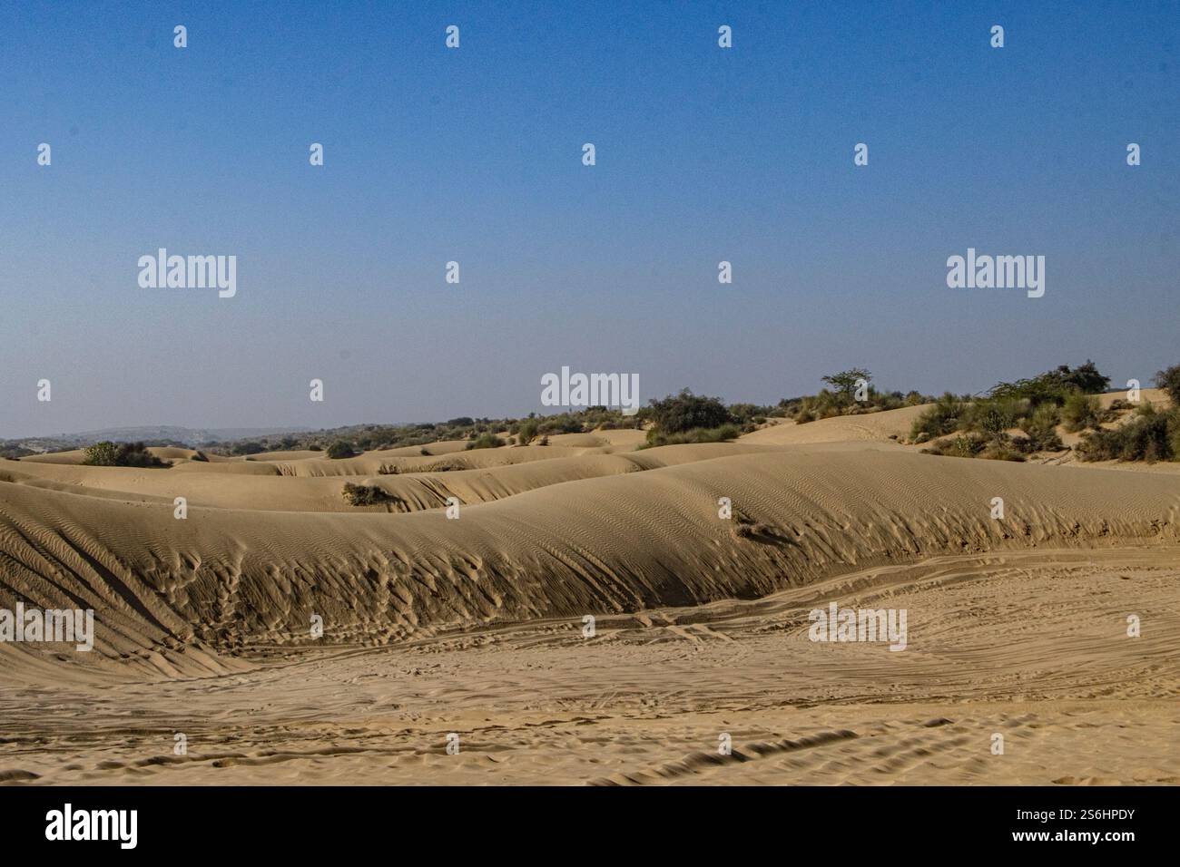 Khuri Sand Dunes is a desert area in the Thar Desert, Rajasthan, India ...
