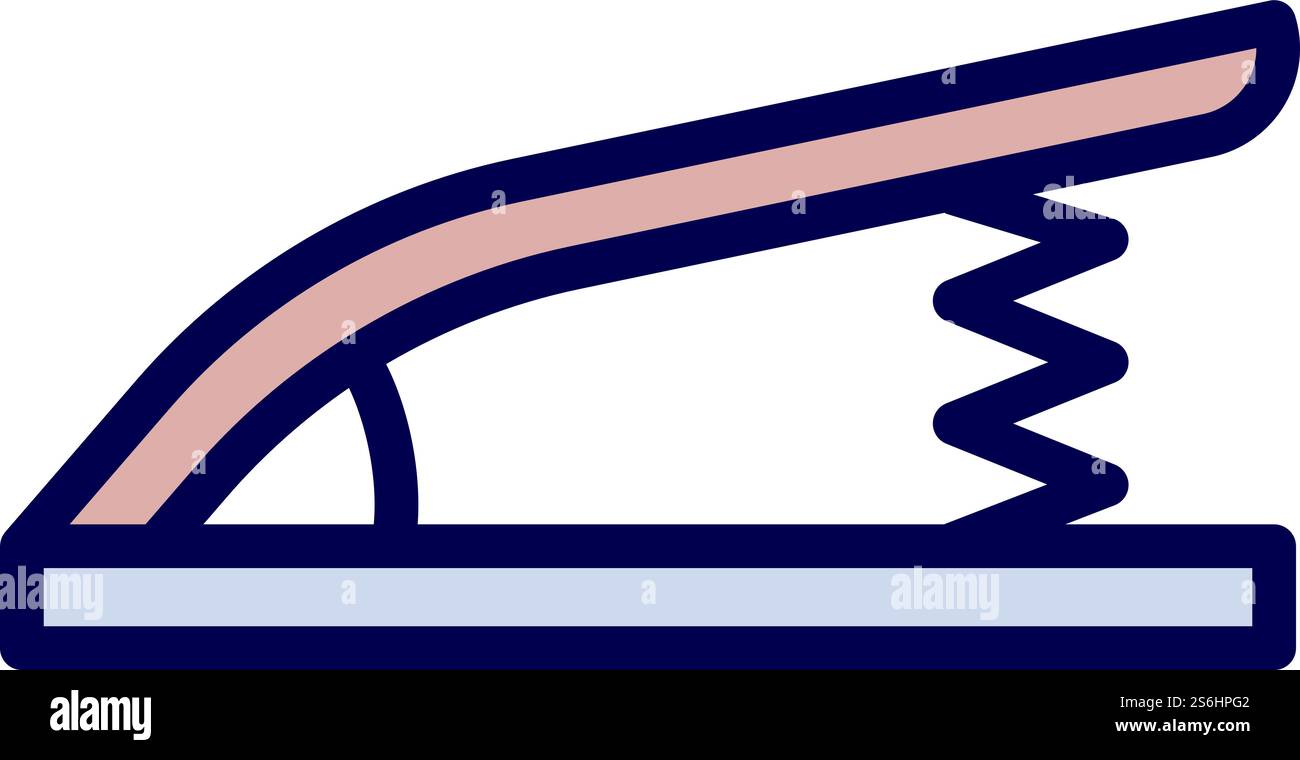 Gymnastics spring board icon. Outline Gymnastics spring board vector ...