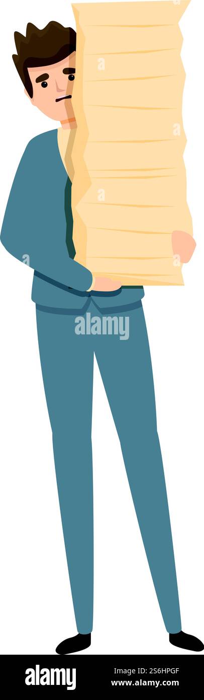 Rush job papers stack icon. Cartoon of Rush job papers stack vector ...