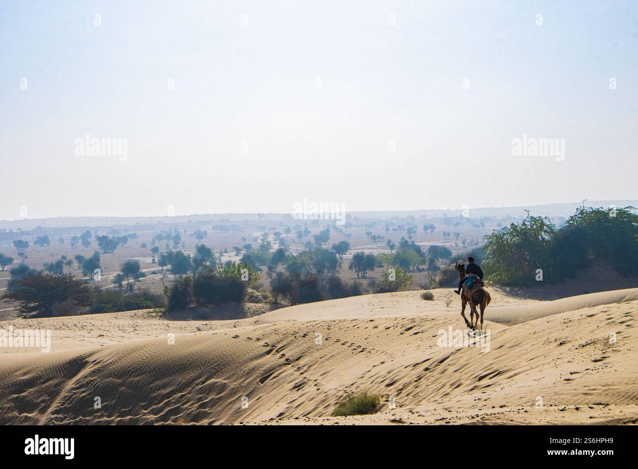 Khuri Sand Dunes is a desert area in the Thar Desert, Rajasthan, India ...