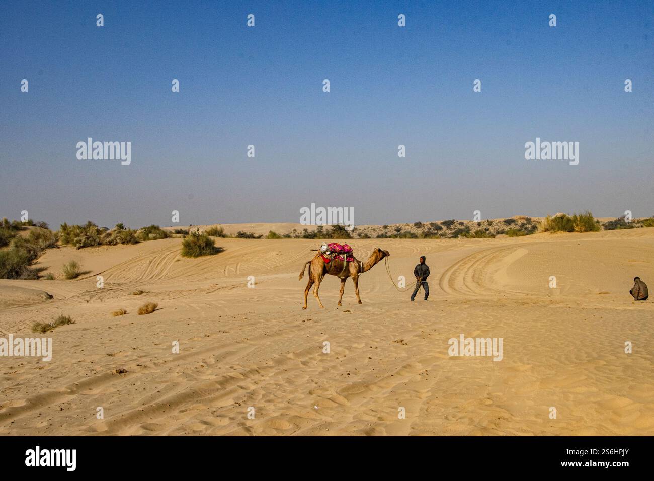Khuri Sand Dunes is a desert area in the Thar Desert, Rajasthan, India ...