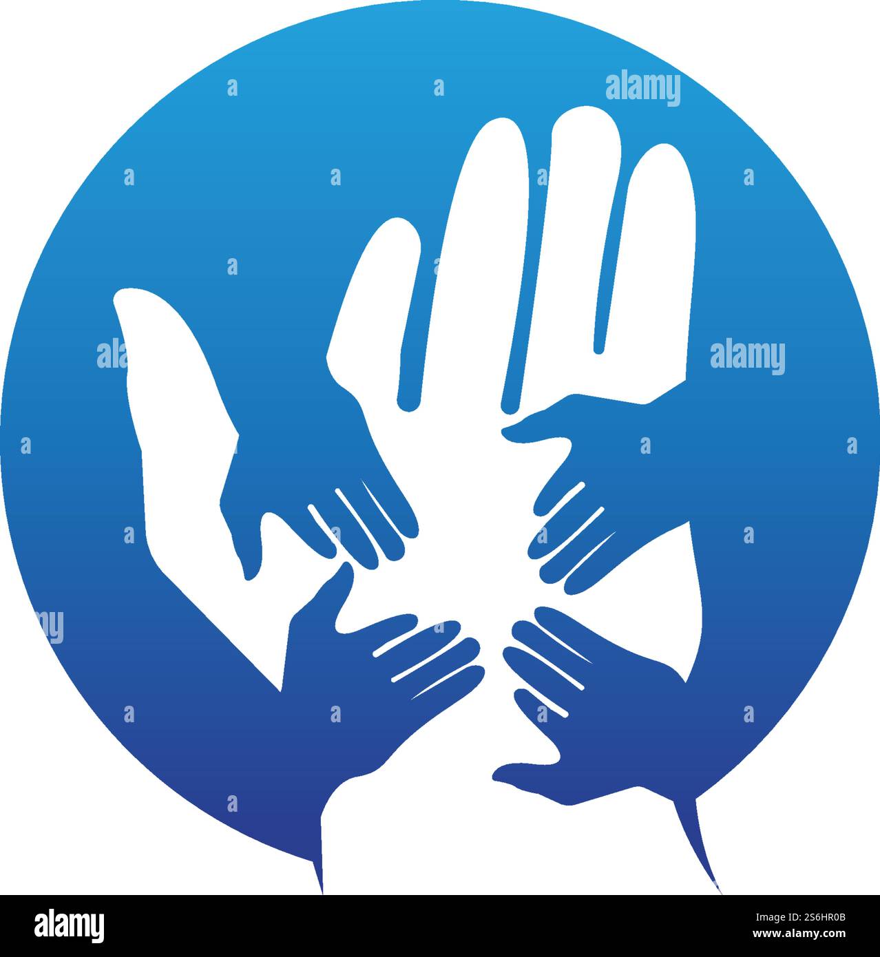 Hand help logo and symbols template icons app Stock Vector Image & Art ...