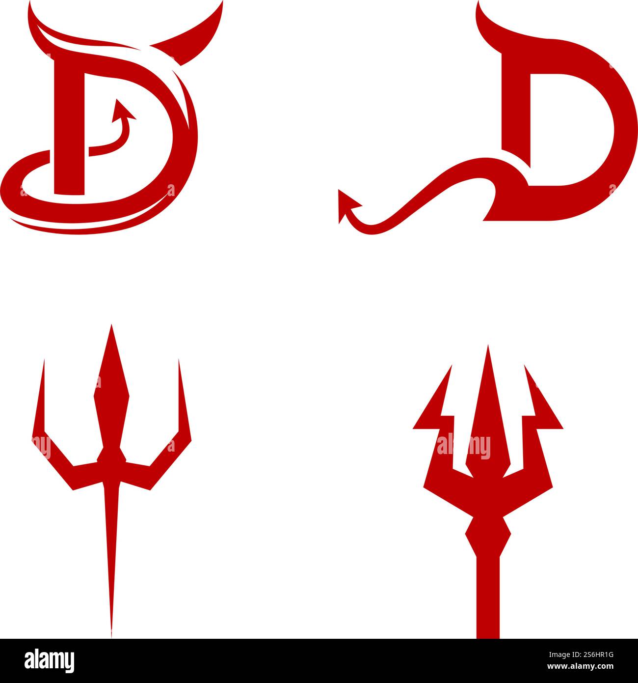 Devil logo ilustration vector template Stock Vector Image & Art - Alamy