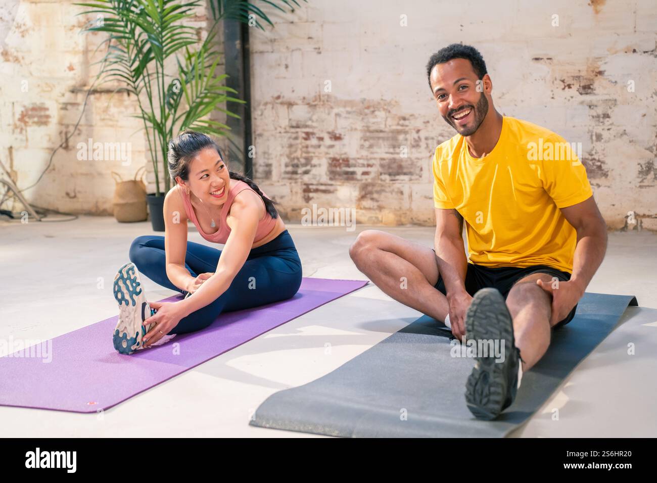 A comprehensive Fitness Stretching Routine incorporating a Male and ...