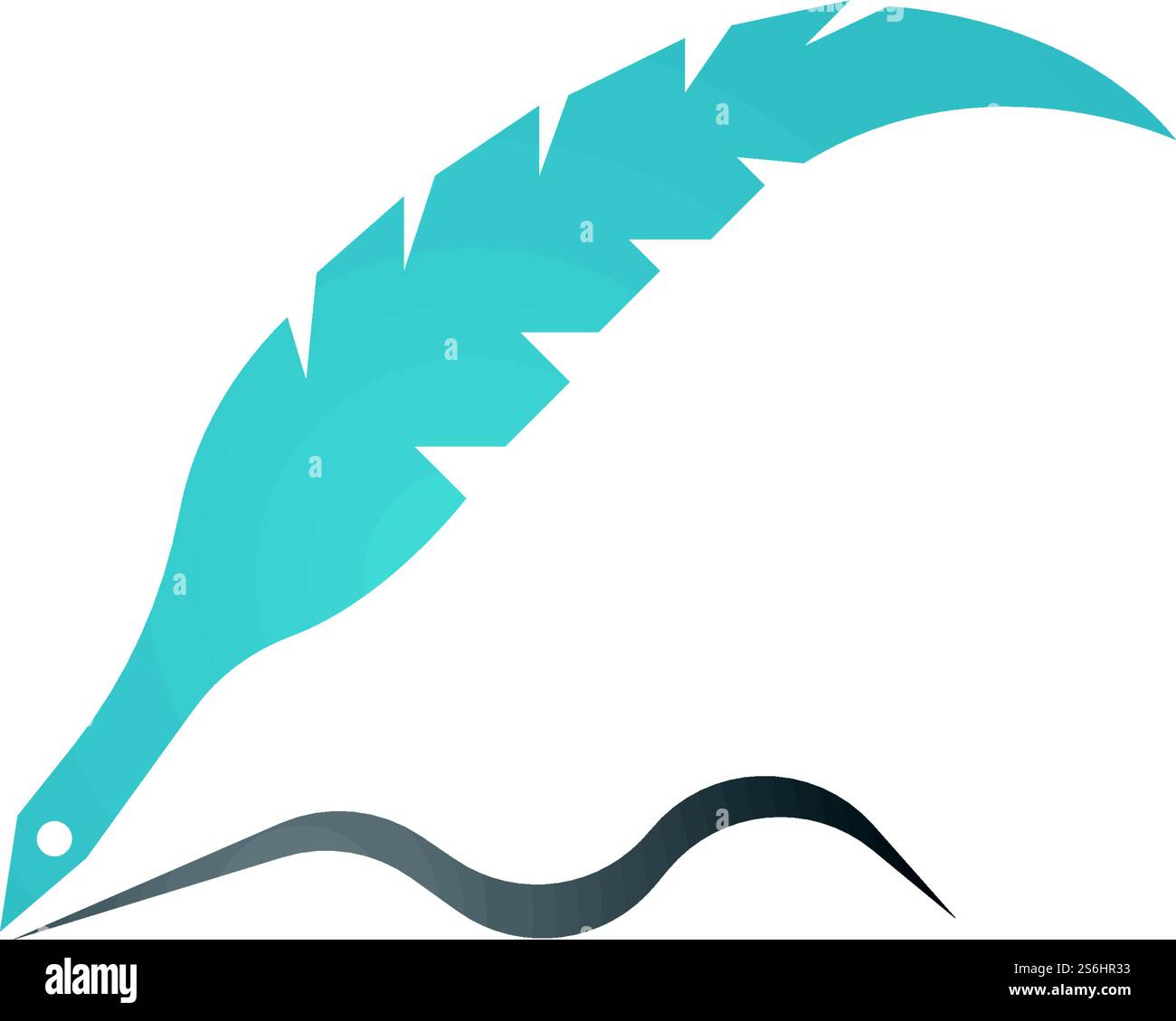 Feather pen write vector logos Stock Vector Image & Art - Alamy