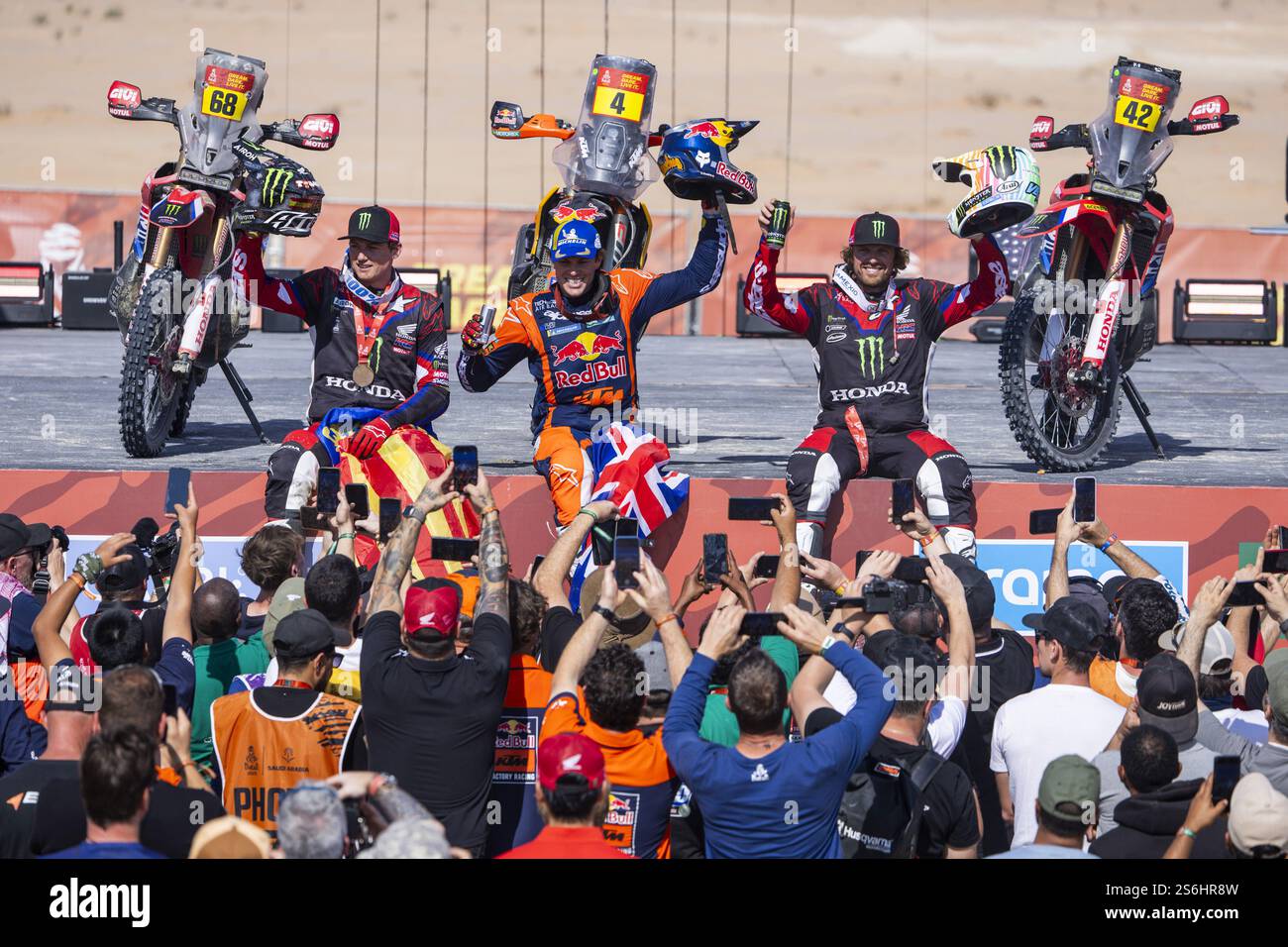 68 SCHAREINA Tosha (spa), Honda, Monster Energy Honda HRC, Motul, RallyGP, 04 SANDERS Daniel ...