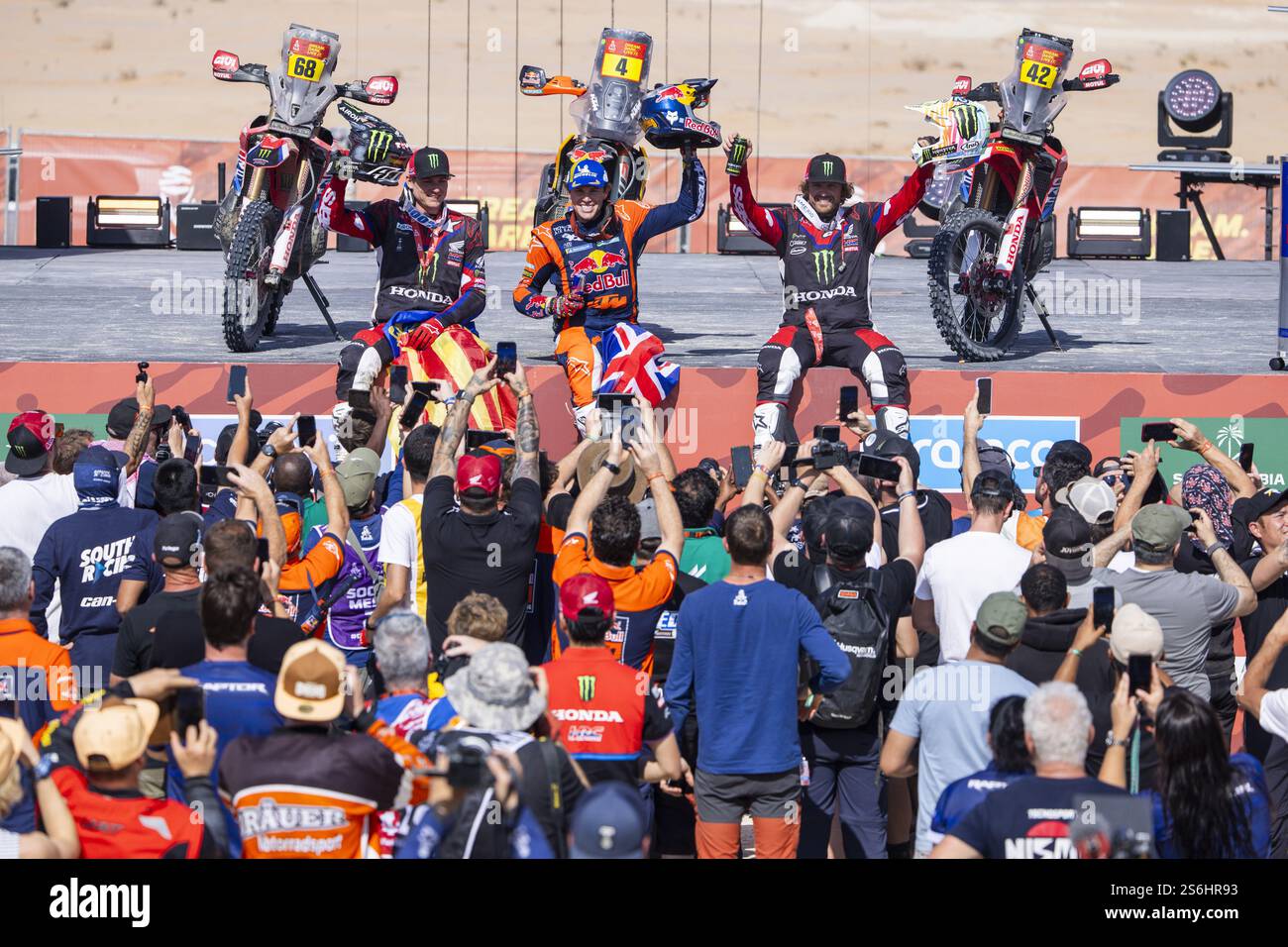 68 SCHAREINA Tosha (spa), Honda, Monster Energy Honda HRC, Motul, RallyGP, 04 SANDERS Daniel ...