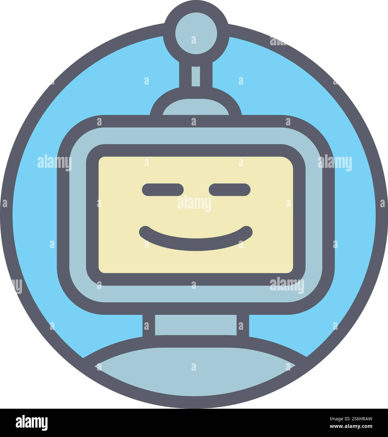 Virtual Chatbot Icon Outline Virtual Chatbot Vector Icon For Web