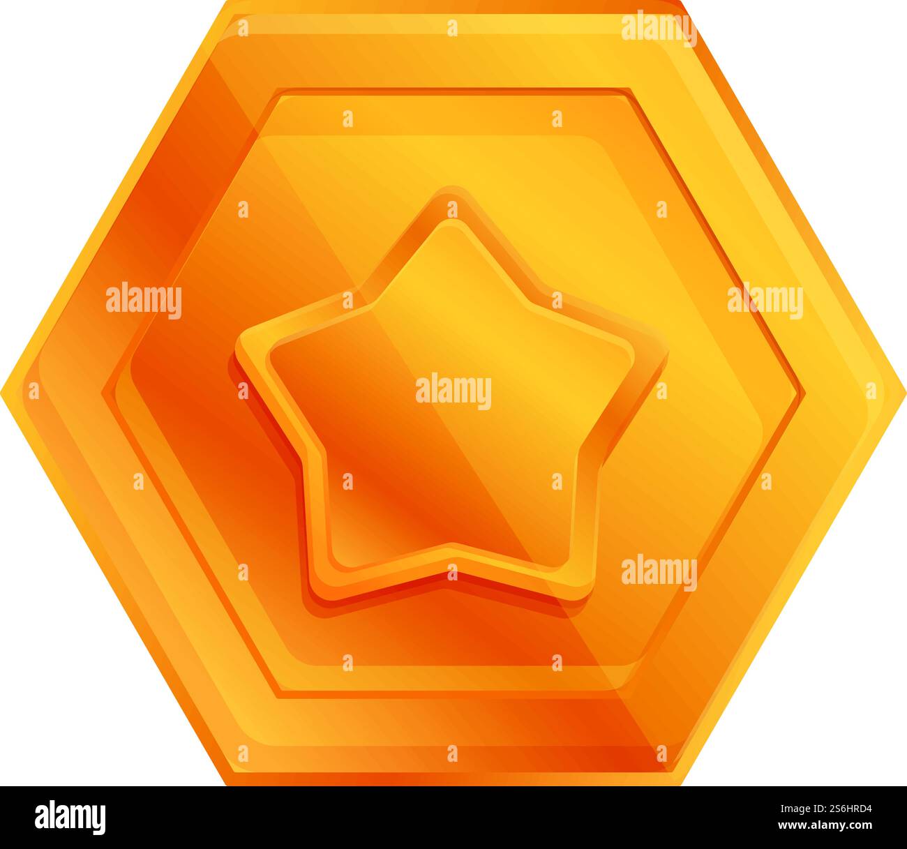 Ranking gold coin icon. Cartoon of Ranking gold coin vector icon for ...