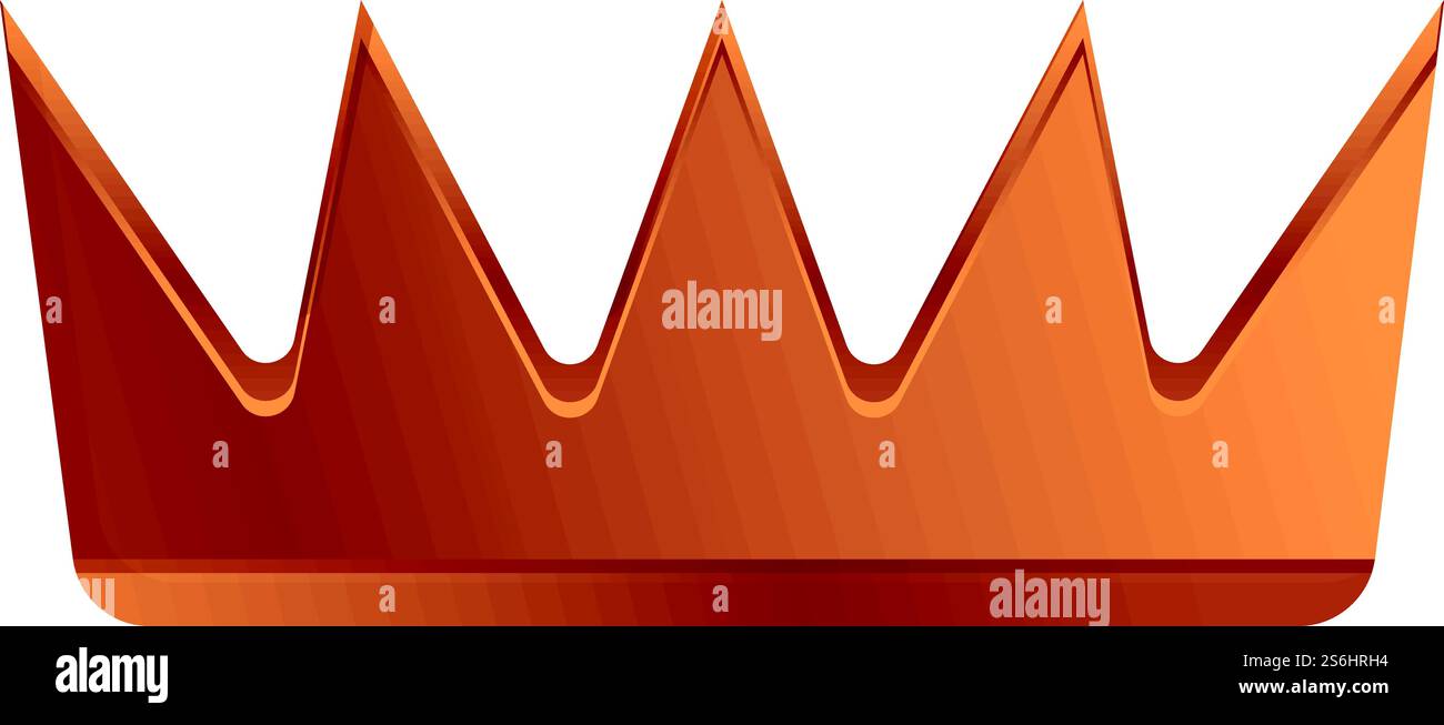 Bronze crown ranking icon. Cartoon of Bronze crown ranking vector icon ...