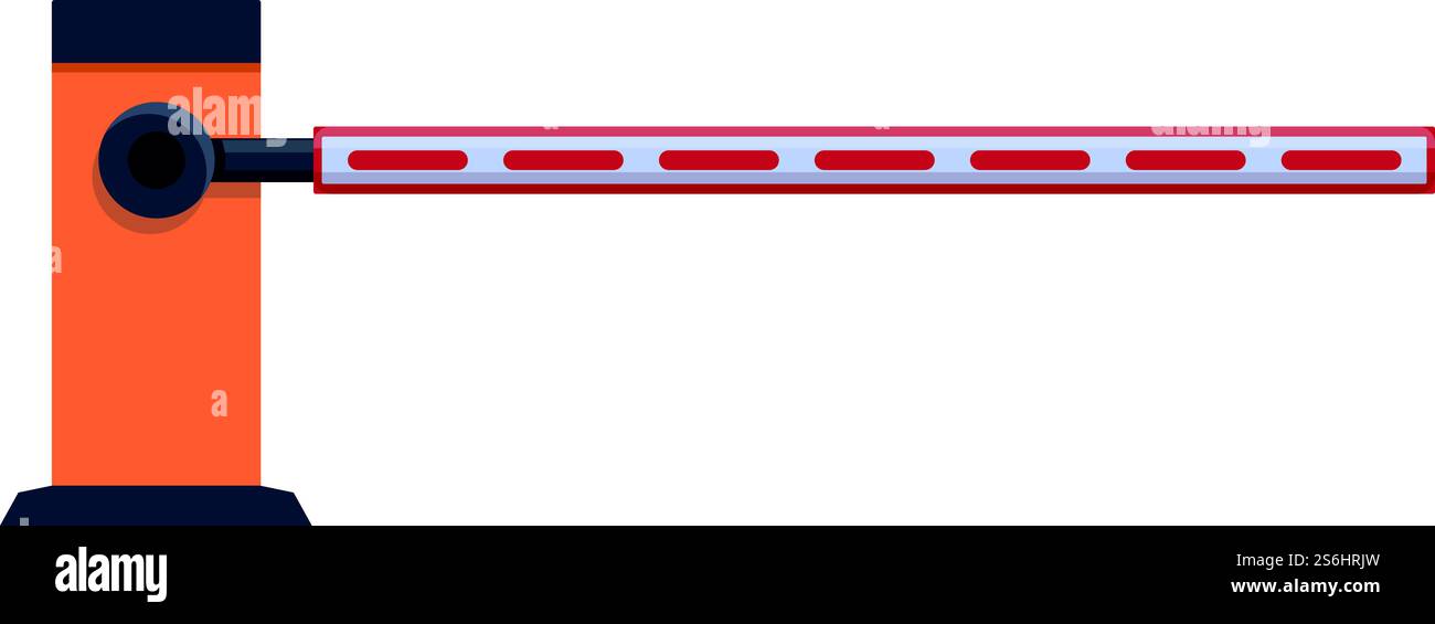 Entry barrier icon. Cartoon and flat of Entry barrier vector icon for ...