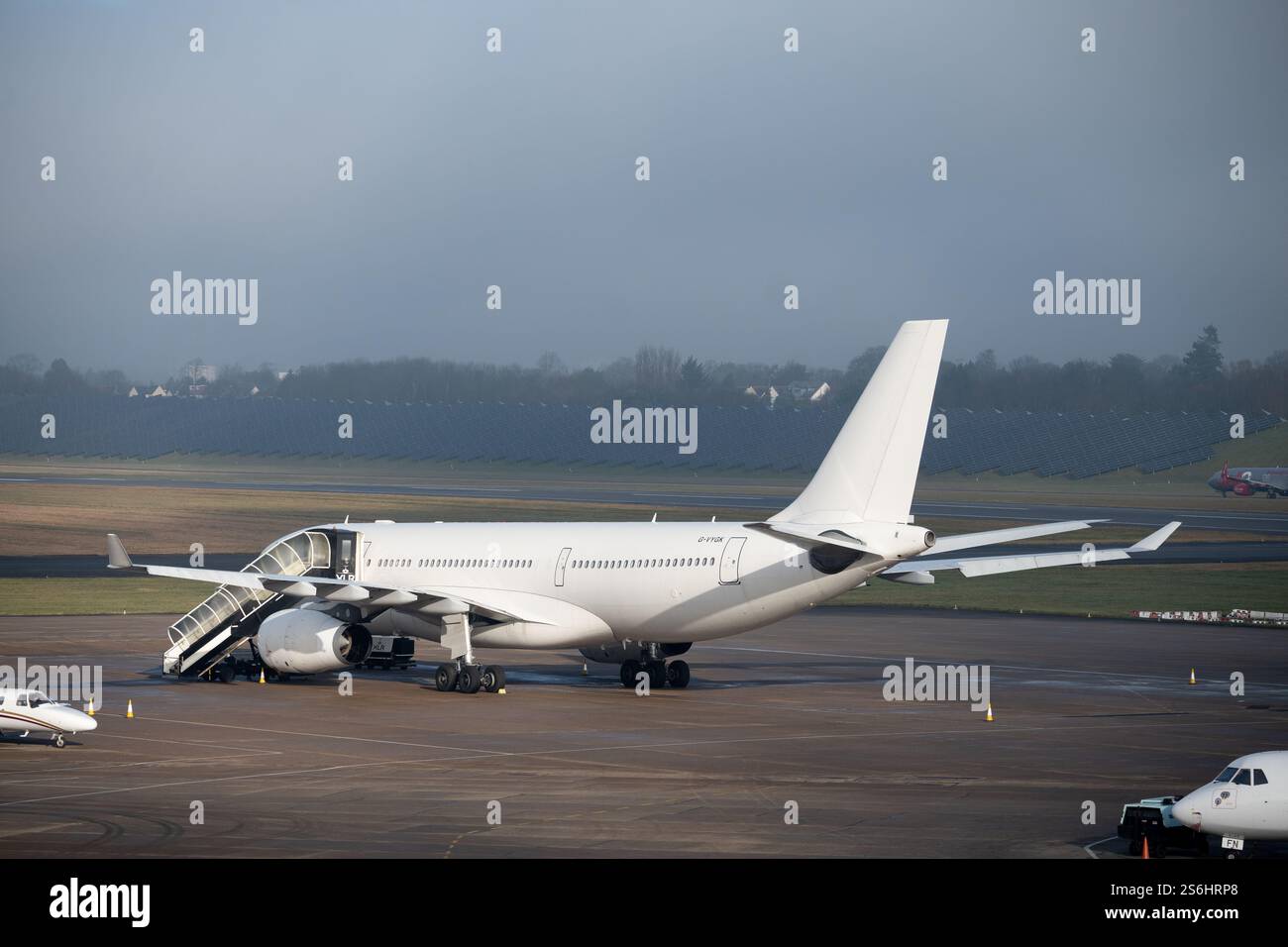 Airbus A330-243 Air Tanker at Birmingham Airport, UK (G-VYGK Stock ...