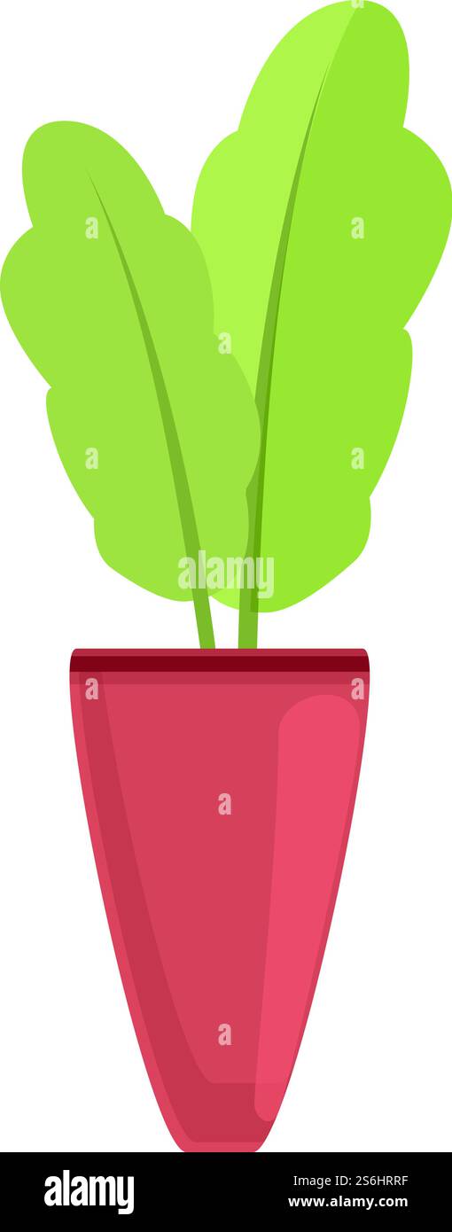 Hall plant pot icon. Cartoon of Hall plant pot vector icon for web ...