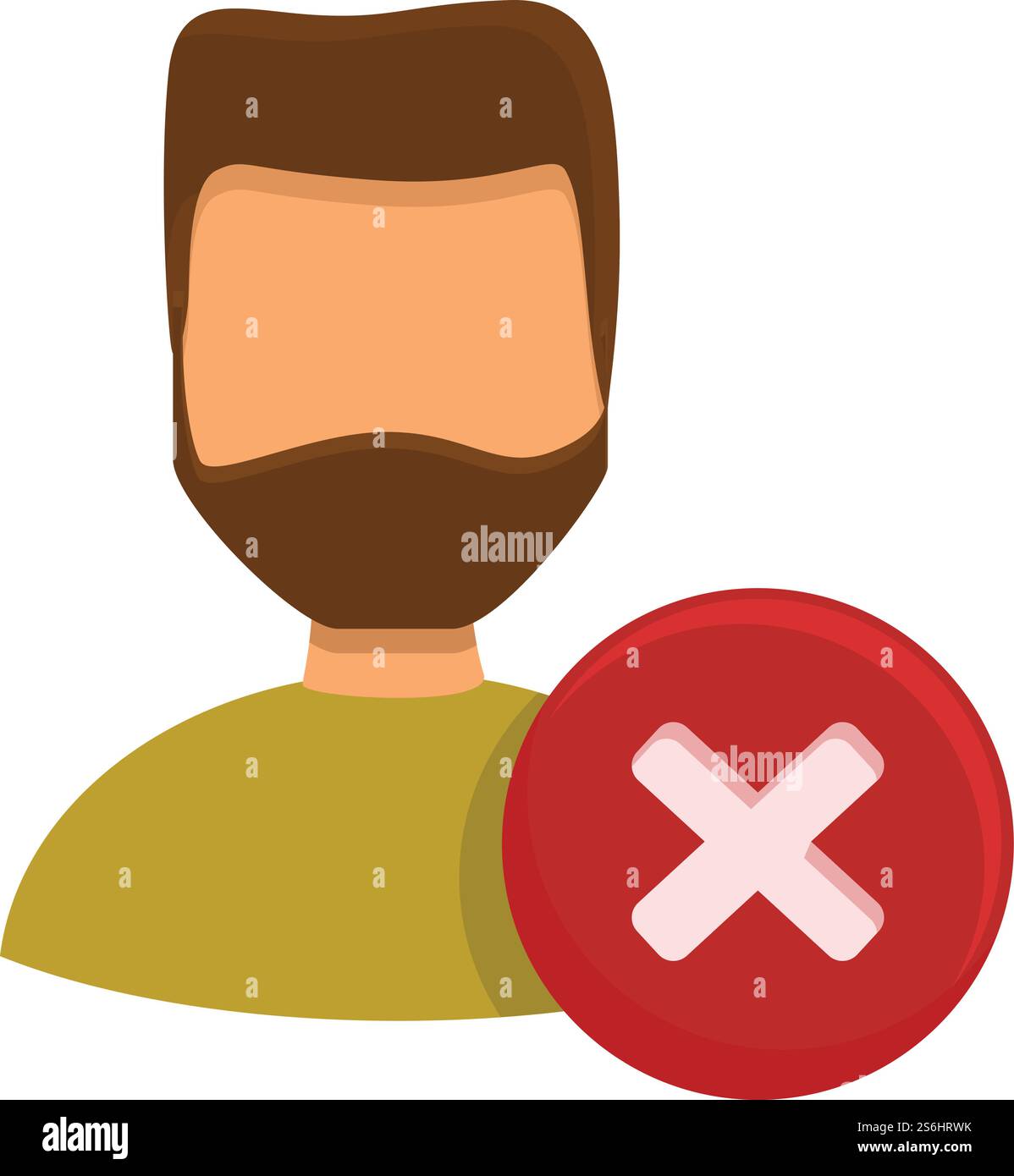 Delete Human User Icon Cartoon Of Delete Human User Vector Icon For Web Design Isolated On