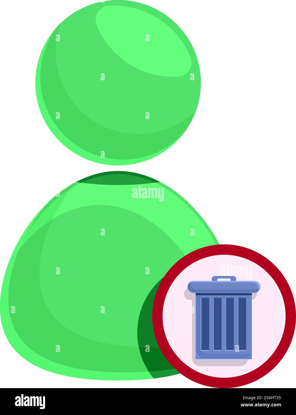 Delete User Button Icon Cartoon Of Delete User Button Vector Icon For Web Design Isolated On