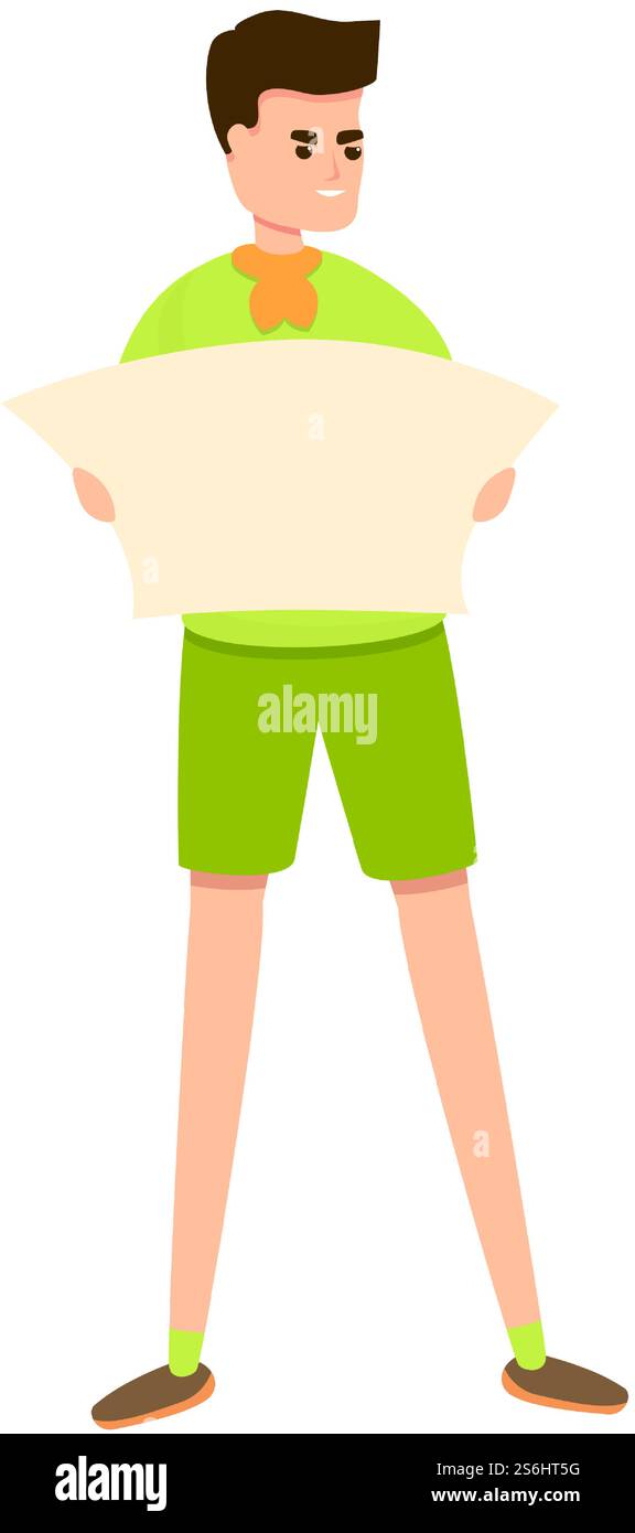 Scouting map navigation icon. Cartoon of Scouting map navigation vector ...