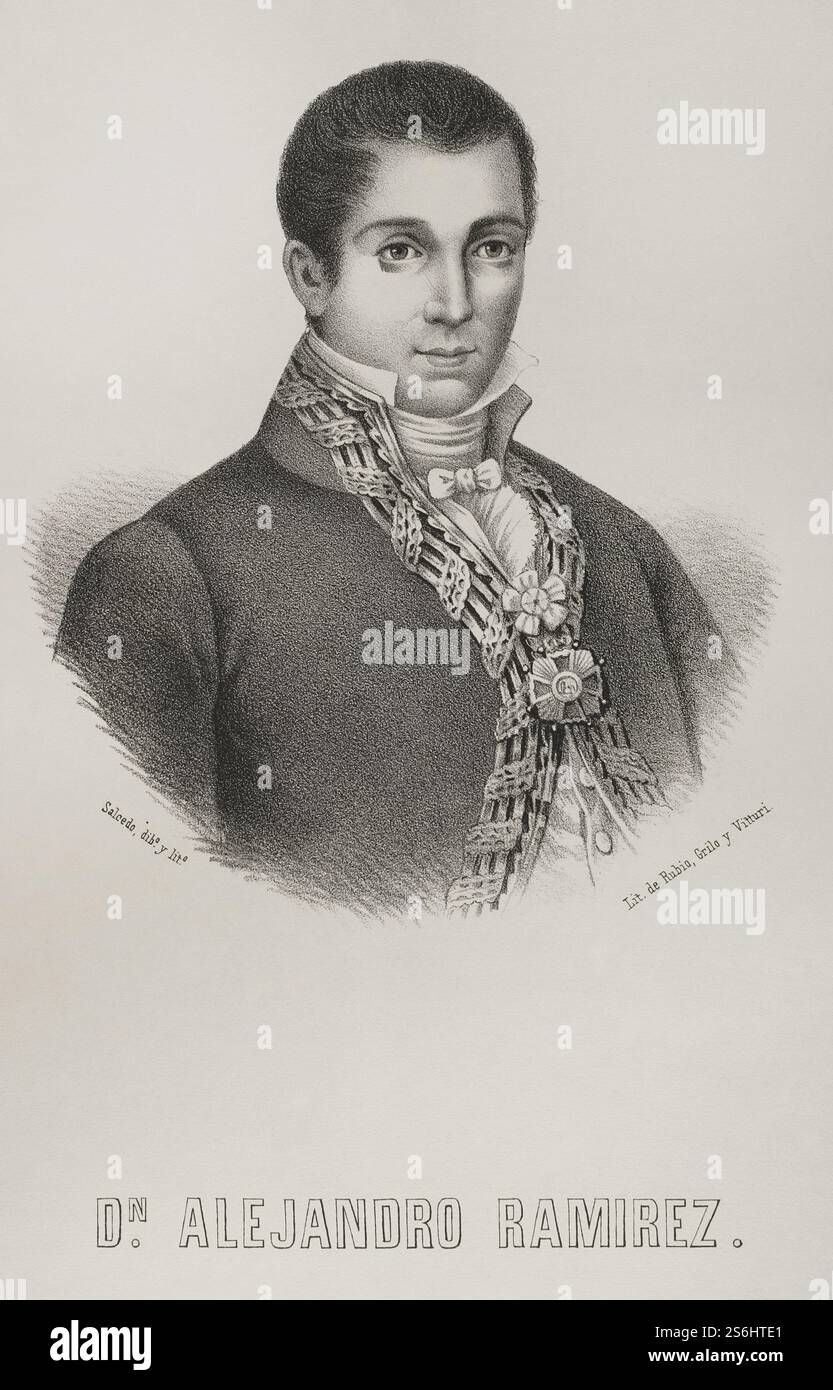 Alejandro Ramírez Blanco (1777-1821). Spanish journalist and economist ...