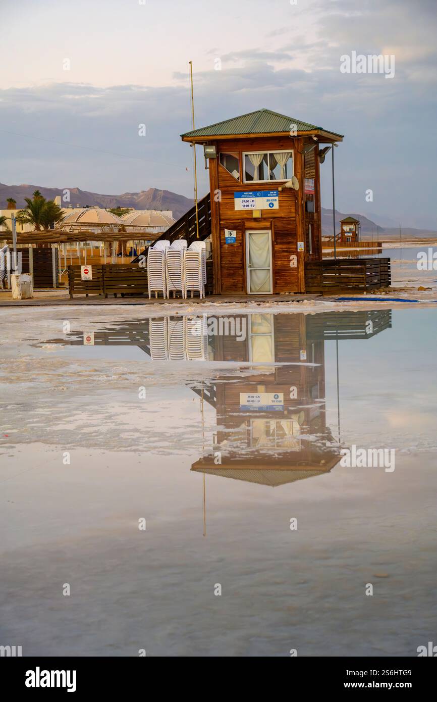 Bathing in the Dead Sea, Ein Bokek, Israel Stock Photo - Alamy