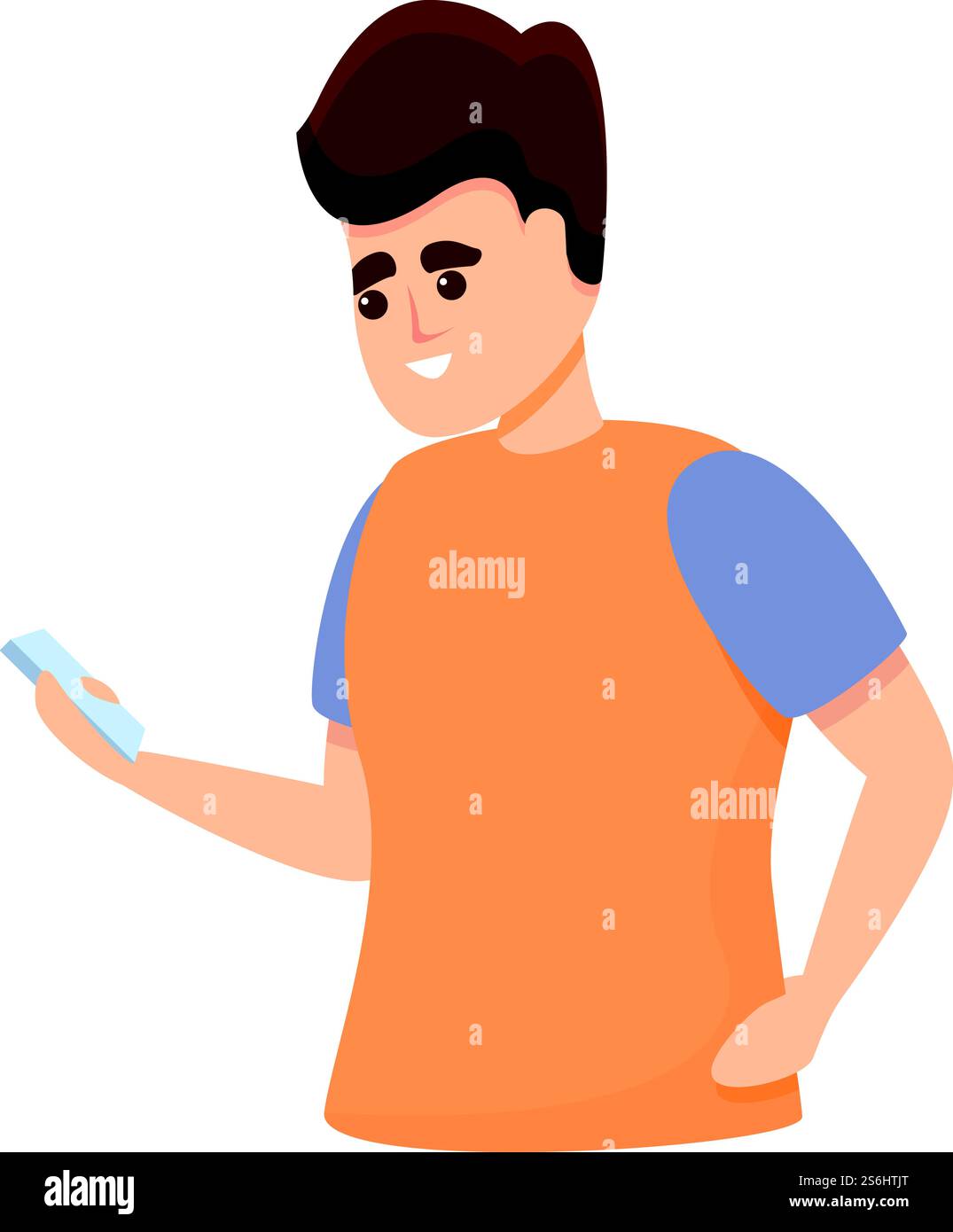 Boy messaging network icon. Cartoon of Boy messaging network vector ...