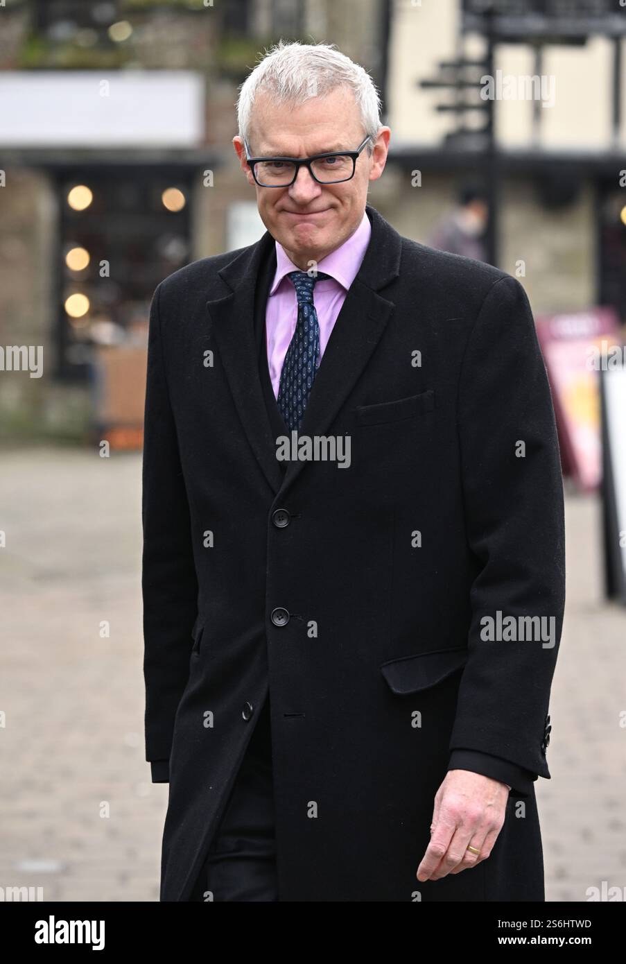 Somerset, UK. January 17th, 2025. Jeremy Vine attending the funeral of ...