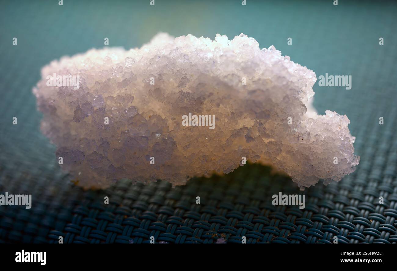 Backlit lump of Dead Sea salt Stock Photo - Alamy