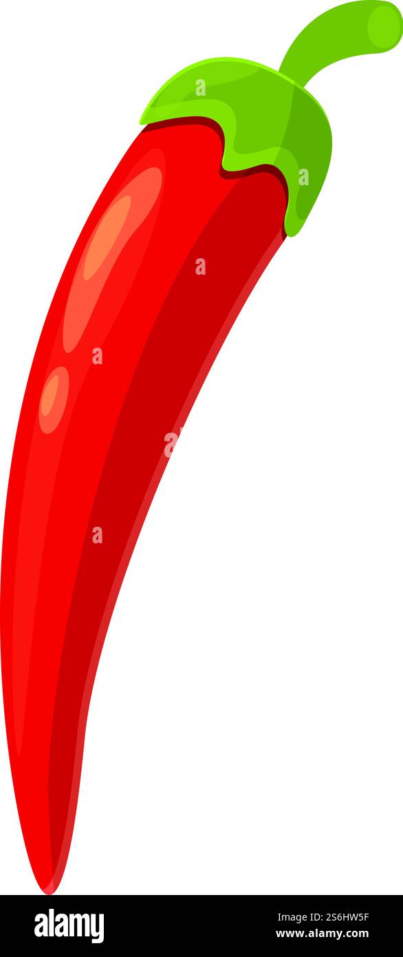 Red chilli pepper icon. Cartoon of Red chilli pepper vector icon for ...