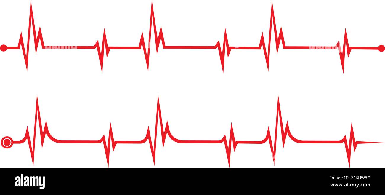 art design health medical heart beat pulse Stock Vector Image & Art - Alamy