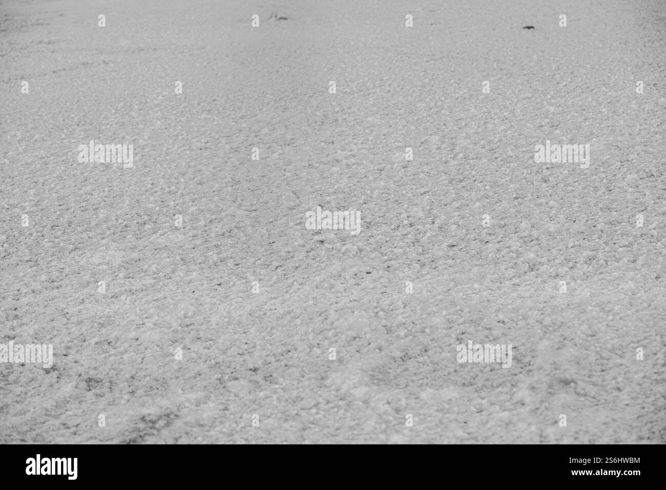 Salt flats - the salt deposits are caused by water evaporation and the ...