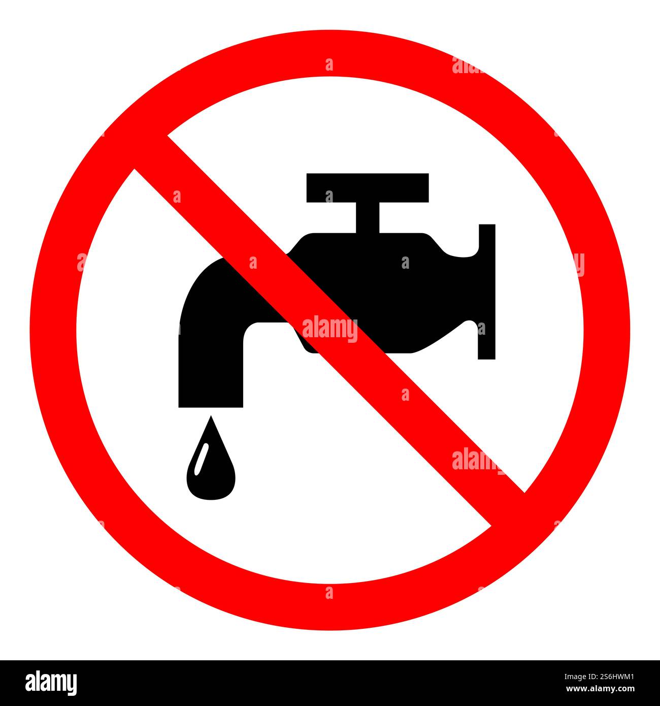 No water tap sign on white Background Stock Vector Image & Art - Alamy
