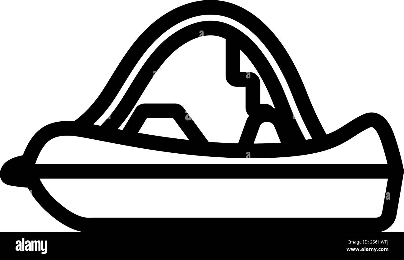 Catamaran Icon. Editable Bold Outline Design. Vector Illustration Stock ...