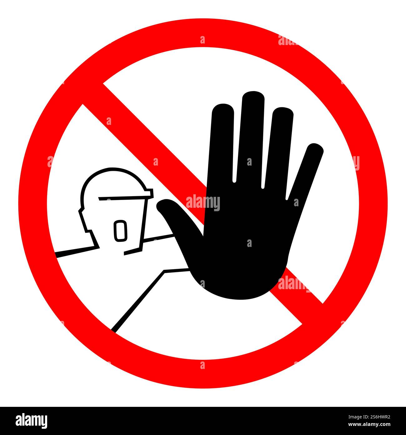 Do not enter before being allowed Stock Vector Image & Art - Alamy