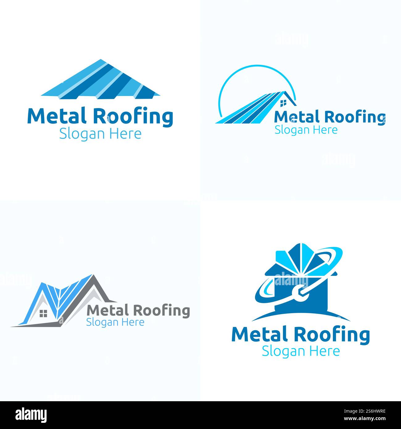 Metal Roofing Logo for Shingles Roof Real Estate or Handyman ...