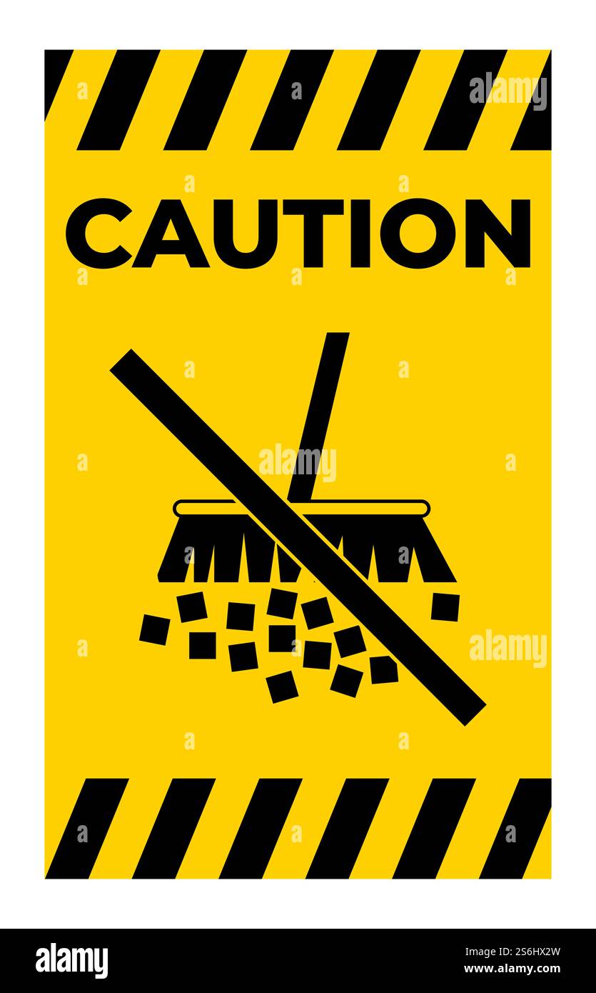 Caution Label Avoid Creating Dust Stock Vector Image & Art - Alamy
