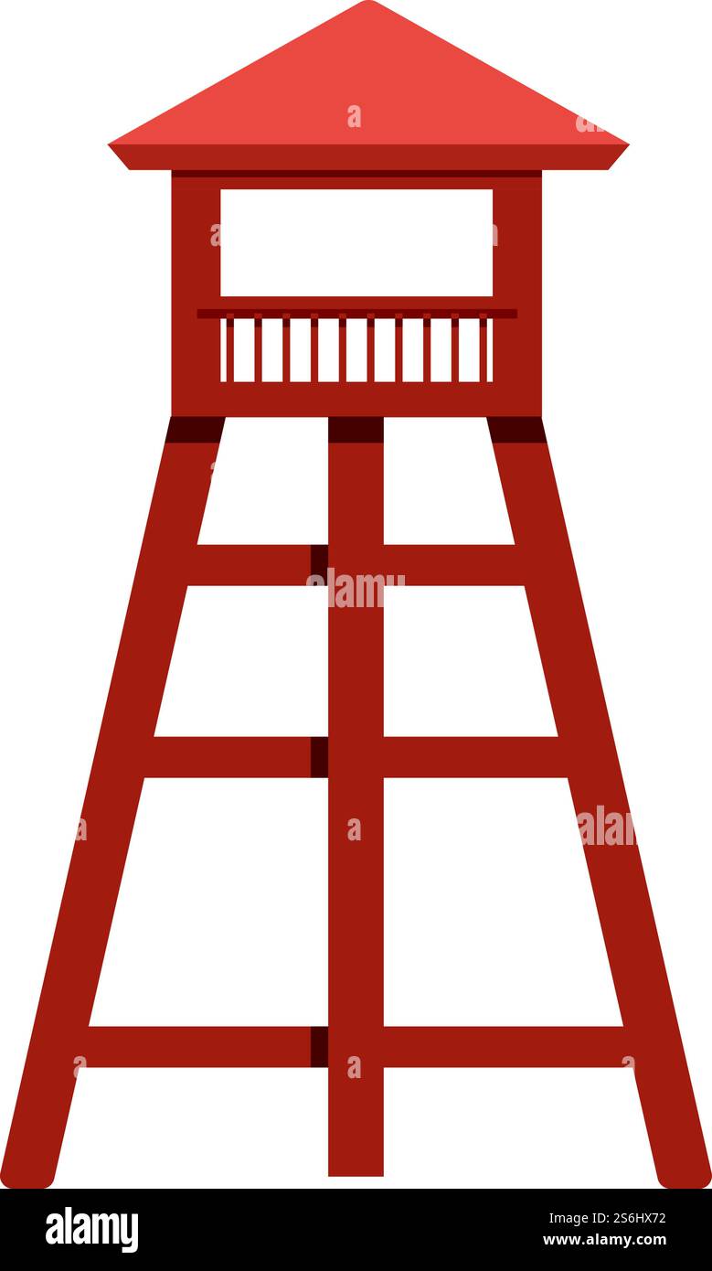 Safari wood tower icon. Cartoon of Safari wood tower vector icon for ...