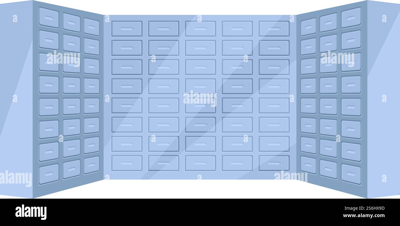 Deposit room interior icon. Cartoon of Deposit room interior vector ...