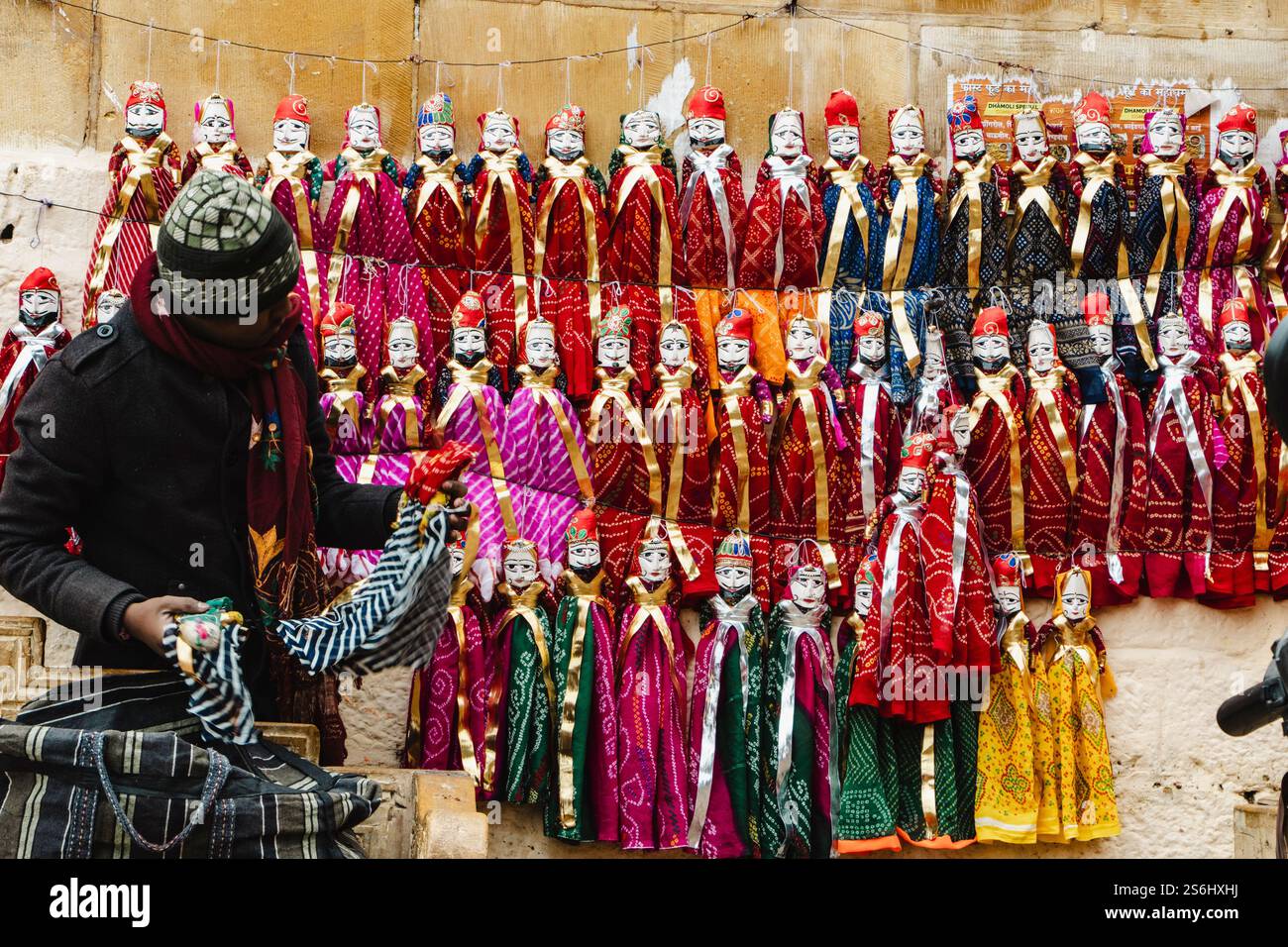 Puppets shop at Jaisalmer Fort, aka Sonar Quila/the Golden Fort, one of ...
